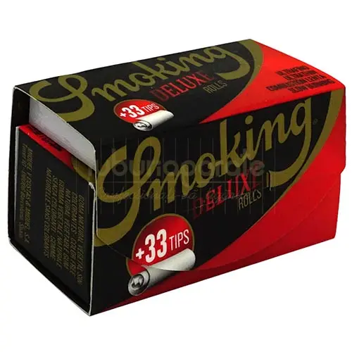Foite in rola Smoking DeLuxe + Filtre Carton| TuburiAparate.ro