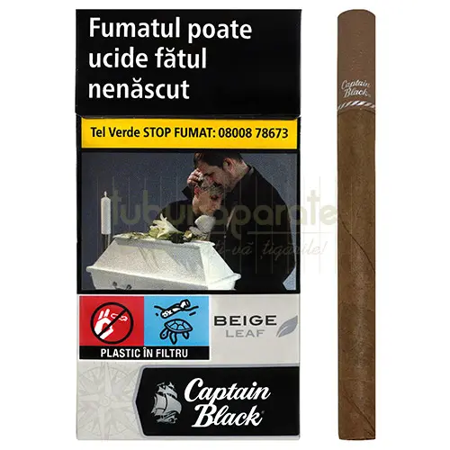 Tigari de foi Captain Black Filter Beige (vanilie) 10