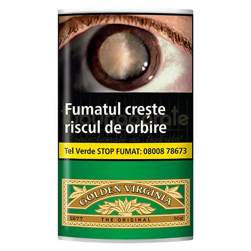Tutun Golden Virginia Verde 50g de rulat | TuburiAparate.ro