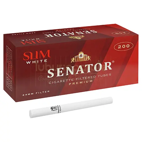 Tuburi Tigari Senator Slim Red (200) 24 MM